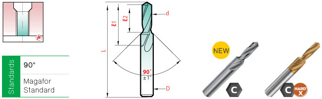 Step Drills Before Thread (Carbide) harder model for mass production
