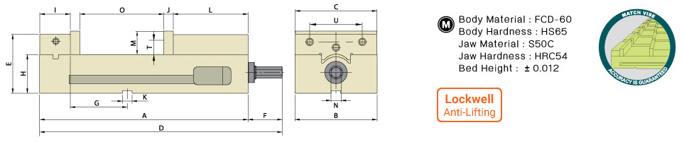 Lockwell Machine Vise Autowell AMC anti workpiece lifting mechanism